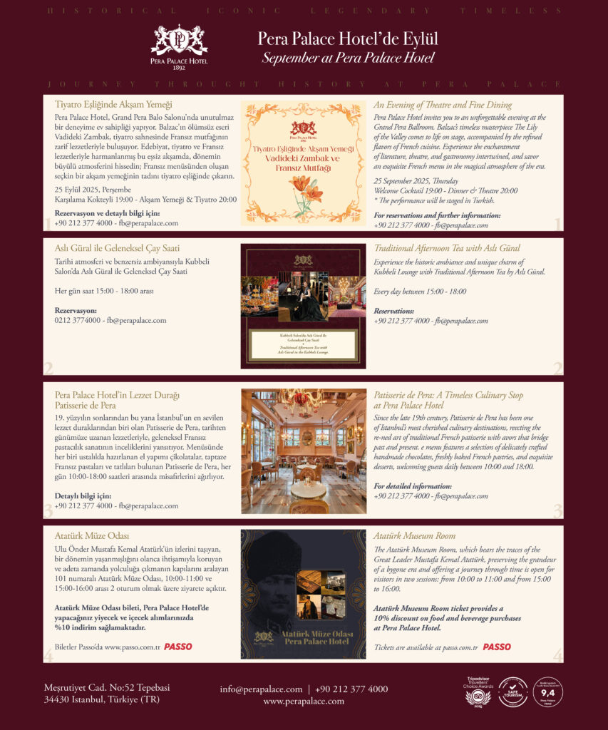 September at Pera Palace Hotel - Pera Palace Hotel